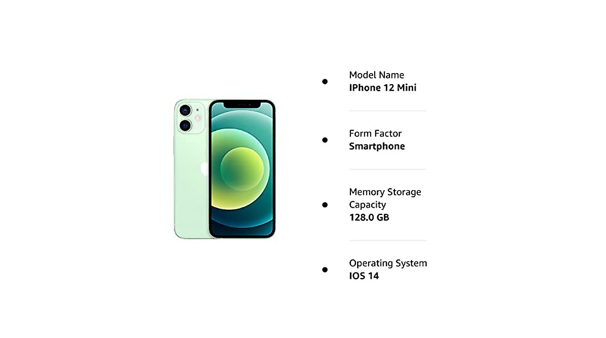Apple iPhone 12 Mini 128GB Green - Unlocked & Renewed Premium