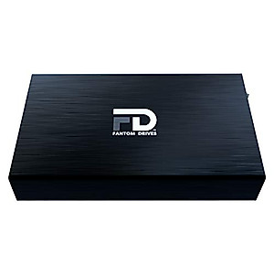 Fantom Drives 16TB External Hard Drive HDD, GFORCE 3 Pro 7200RPM, USB 3.0 + eSATA, Aluminum, Fanless, On/Off Switch, Black, GFP16000EU3
