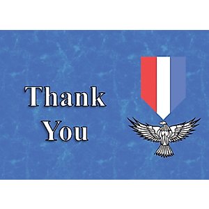 Eagle Badge Thank You Card for Scout Ceremony (Pack of 24)