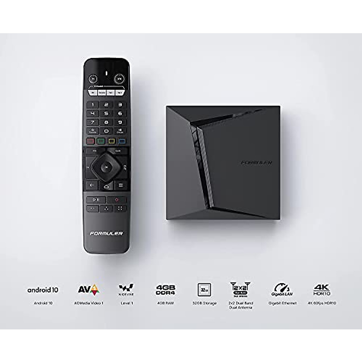 Dreamlink/Formuler New Advance Z10 Pro Max 2021 Latest Box with IR Learning Remote-Ultimate 4K UHD Android OTT Media Streamer + Bonus Secureteks MX3 AirMouse Keyboard with Backlit