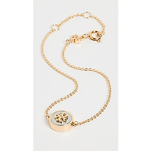 Tory Burch Women's Kira Chain Bracelet, Tory Gold/Tory Silver, One Size