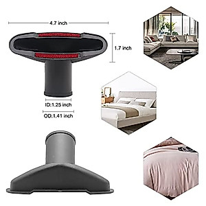 Vacuum Attachments for Shop Vac Accessories 1 1/4 inch & 1 3/8 inch Household Cleaning Kit With Adapter（10 Pcs）