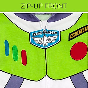Disney Pixar Toy Story Buzz Lightyear Infant Baby Boys Zip Up Cosplay Coverall Green 12 Months