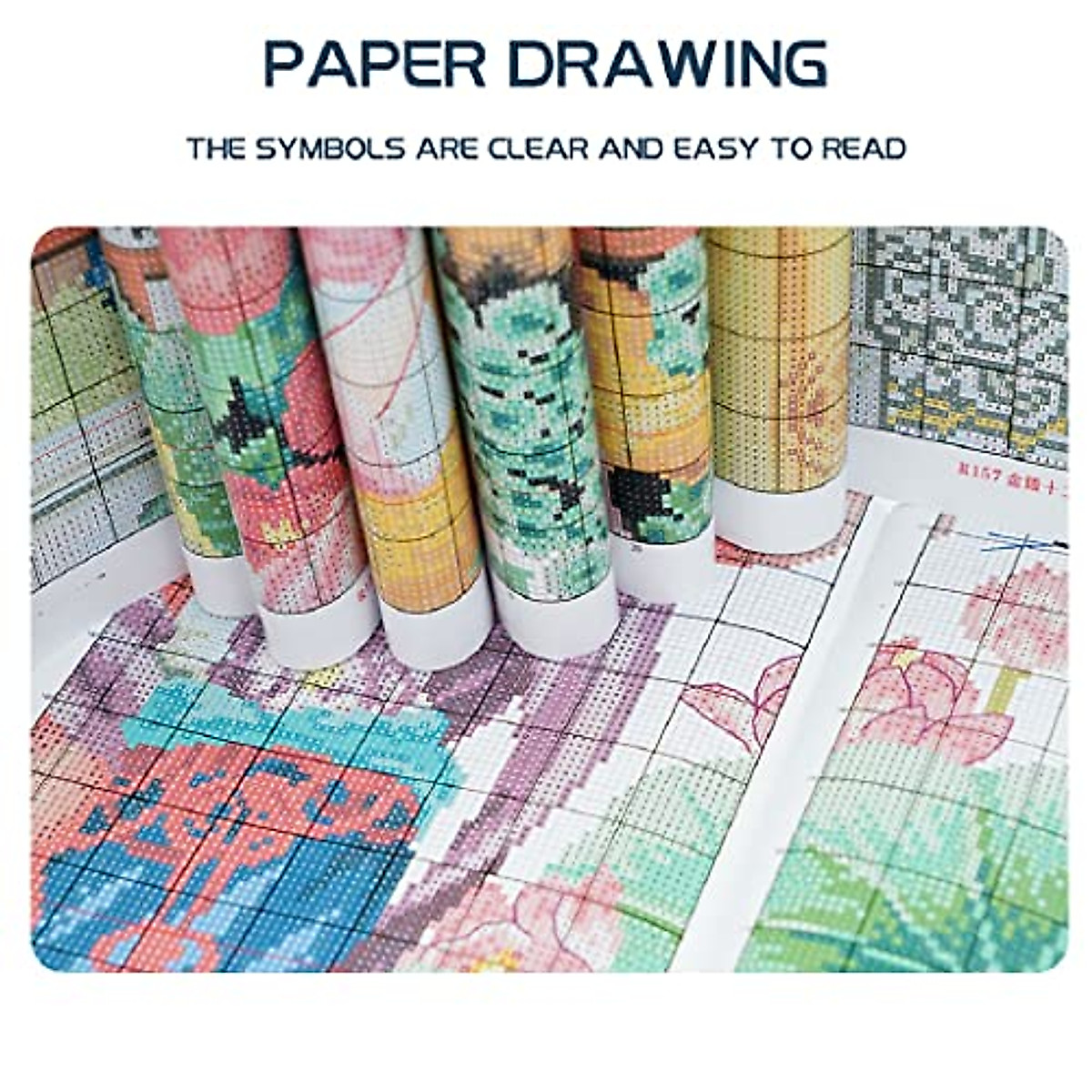 Joybohoo Cross Stitch Kits Stamped Full Range of Embroidery Starter Kits for Beginners DIY 11CT 3 Strands -Animal(Printed) 23.6x19.7 inches