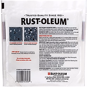 Rust-Oleum 312449-6PK Decorative Color Chips, 6 Pack, Glacier Gray Blend, 96 Ounce