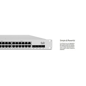 Cisco Meraki MS220-48FP-HW Cloud-Managed L2 48 Port Gigabit 740W PoE Switch