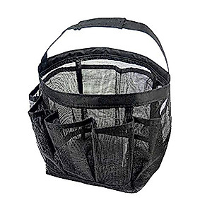 Quick Dry Hanging Shower Caddy with 8 Pockets Portable Bath Toiletry Cosmetics Shampoo Soap Organizer Shower Tote for College Dorm Gym Camp & Travel Bathroom Shower Caddy Storage Bag with Handle