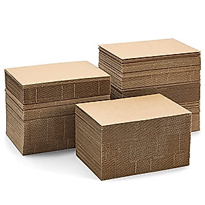 200 Pack 5x7 Corrugated Cardboard Sheets for Mailers, Flat Packaging Inserts for Shipping, Mailing, Crafts, 2mm Thick