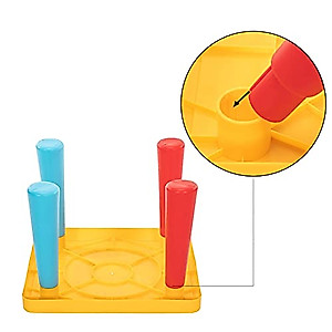 NC 8. Small Plastic Mushroom Leg Table and Chair Set One Table One Chair [40 X 35 X 30]