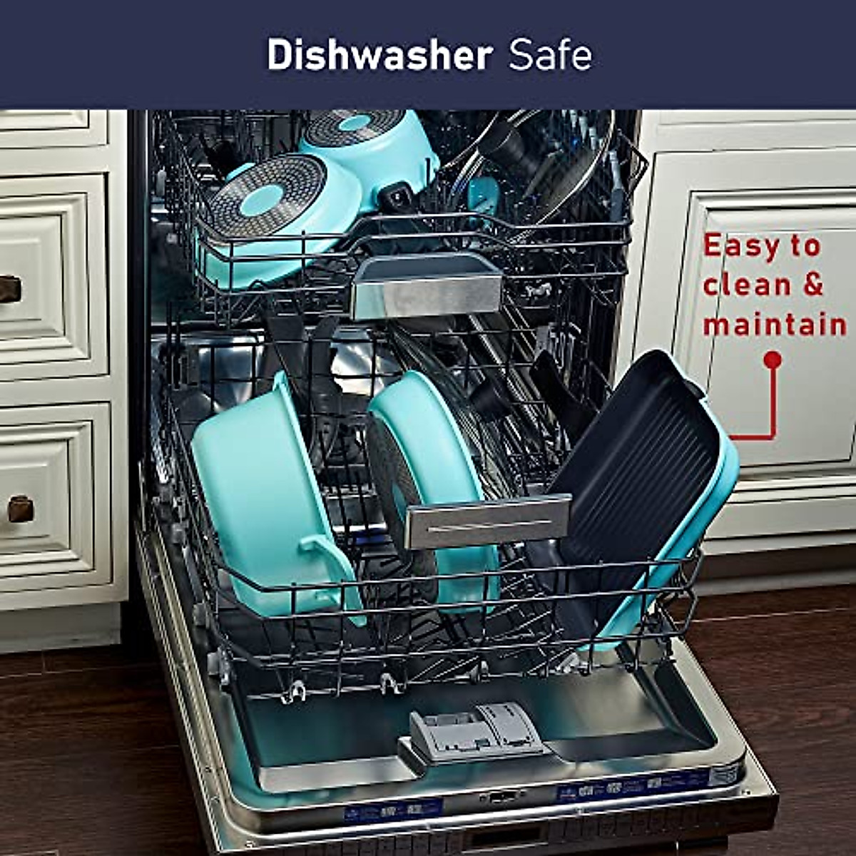 Bergner - Retro Cookware - Pots and Pans Set Nonstick - Induction Cookware - 10 Piece Pan Set - 8"/10" Fry Pans, 1.3qt Saucepan, 2.5qt Saucepan, 2.5qt Sautepan with Lids, 7qt Dutch Oven - Grey