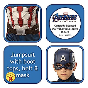 Rubie's Marvel: Avengers Endgame Child's Captain America Costume & Mask, Large