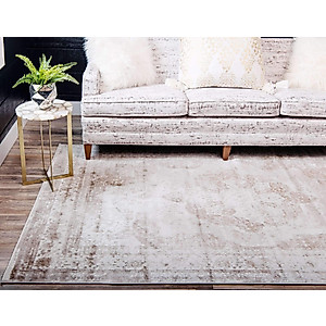 Unique Loom Sofia Collection Area Rug - Salle Garnier (5' 3" x 8' Rectangle, Beige/ Ivory)