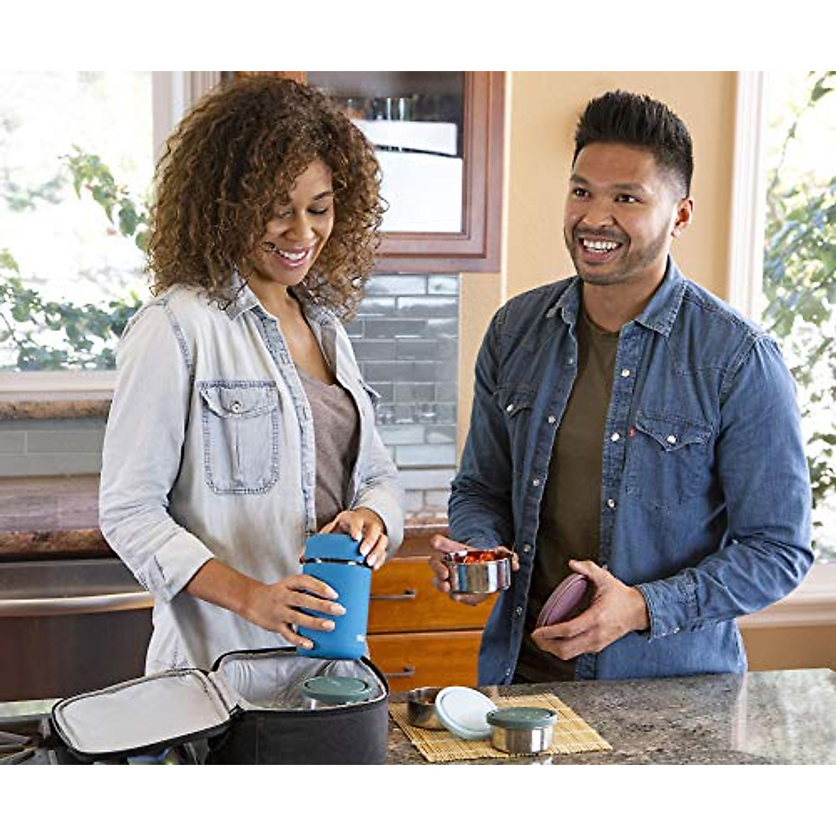 MIRA Lunch, Food Jar - Vacuum Insulated Stainless Steel Lunch Thermos - 13.5 oz - Olive Green