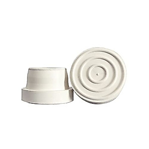 Set of Two White Ladder Bumpers for Swimming Pool Ladders