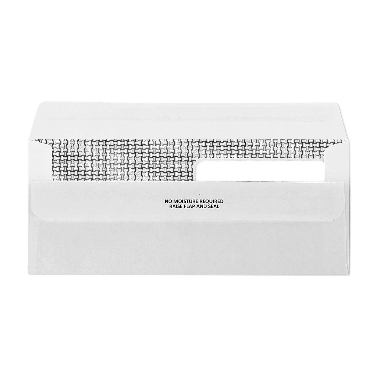 500 No. 10 Flip and Seal Double Window Security Envelopes - Perfect Size for Multiple Business Statements, Quickbooks Invoices, and Return Envelopes -Number 10 Size 4 1/8 X 9 ½ Inch