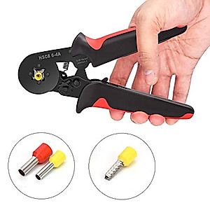 Ferrule Crimping Tools Wire Pliers - 1800 PCS Wire Ferrules with Crimpers Pliers Kit for Electricians, Adjustable Ratchet Tools with Terminals Connectors AWG 28-7, 0.08-10mm²