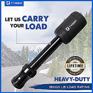 Tyger Auto Solid Hitch Lock Pin with Locking Key - 5/8 inch Pin Holes on 2 inch Receivers | Class III IV V | 19,000 lb Load Rating | TG-HL3U001B | Weatherproof Anti-Theft