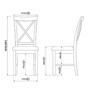 Powell Furniture Jane 5 Piece Dining Set, White