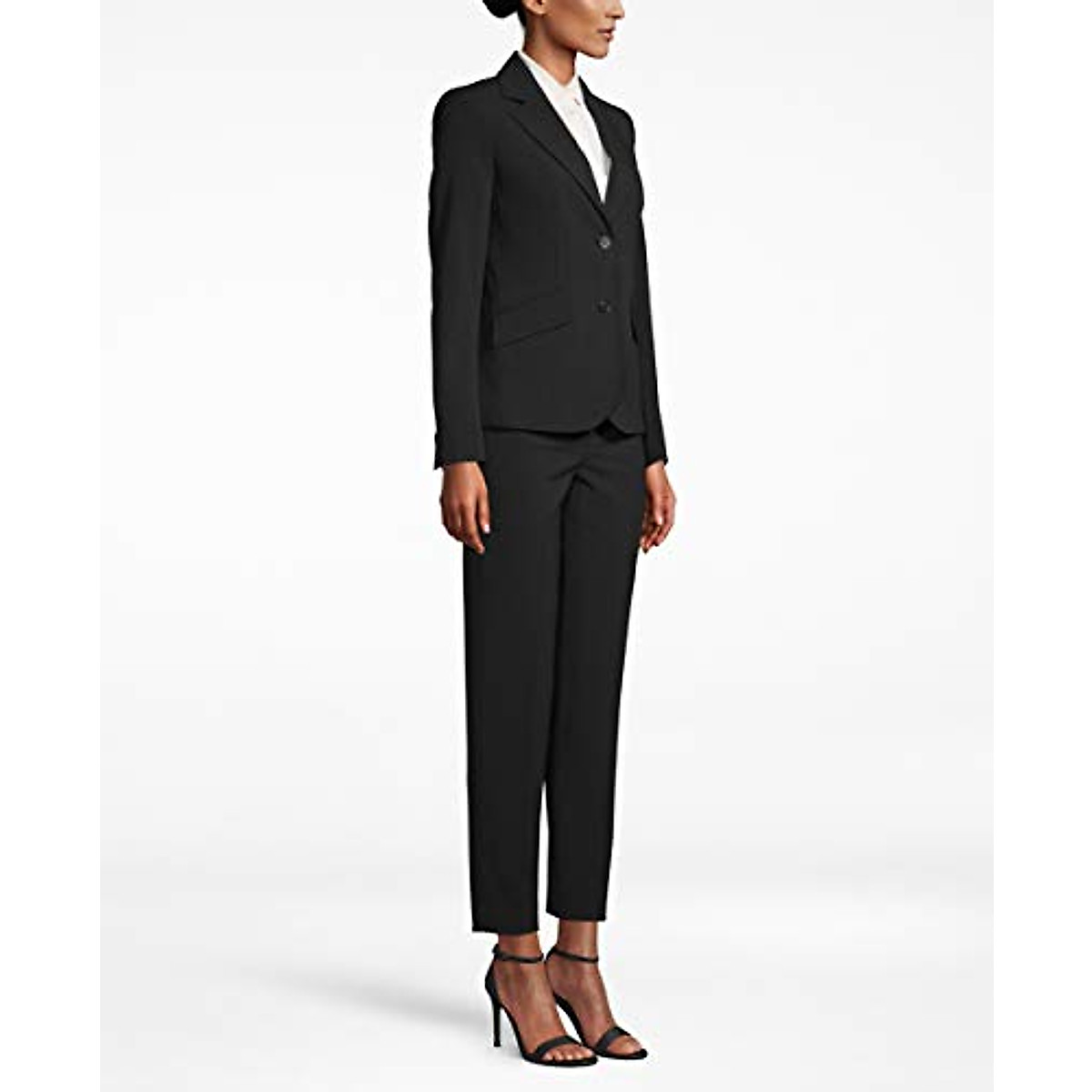 Anne Klein Women's Two Button Blazer, Anne Black, 14