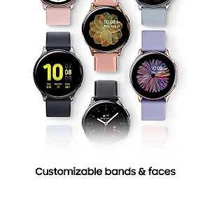 SAMSUNG Galaxy Watch Active 2 (40mm, GPS, Bluetooth) Smart Watch with Advanced Health Monitoring, Fitness Tracking, and Long Lasting Battery - Rose Gold (US Version)