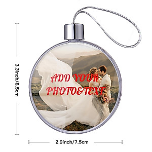 Custom Christmas Ornaments Custom Photo/Text Christmas Ornaments Christmas Tree Ornaments/Party/Decoration