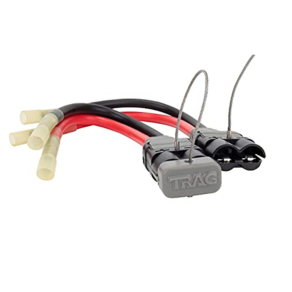 Camco Trac Outdoors High-Current Connector Kit, 8 Gauge | Upgrade Your Trolling Motor Connectors to High-Current 12V or 24V Power | for 60 Amp 12/24/36V Power (69441), Black