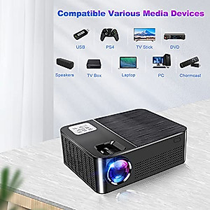 5G WiFi Bluetooth Projector, Full HD Native 1080P Projector 10000 Lumens Support 4K,Zoom,Keystone Correction,Compatible w/ TV Stick, iOS, Android,Laptop[Carrying Bag Included]