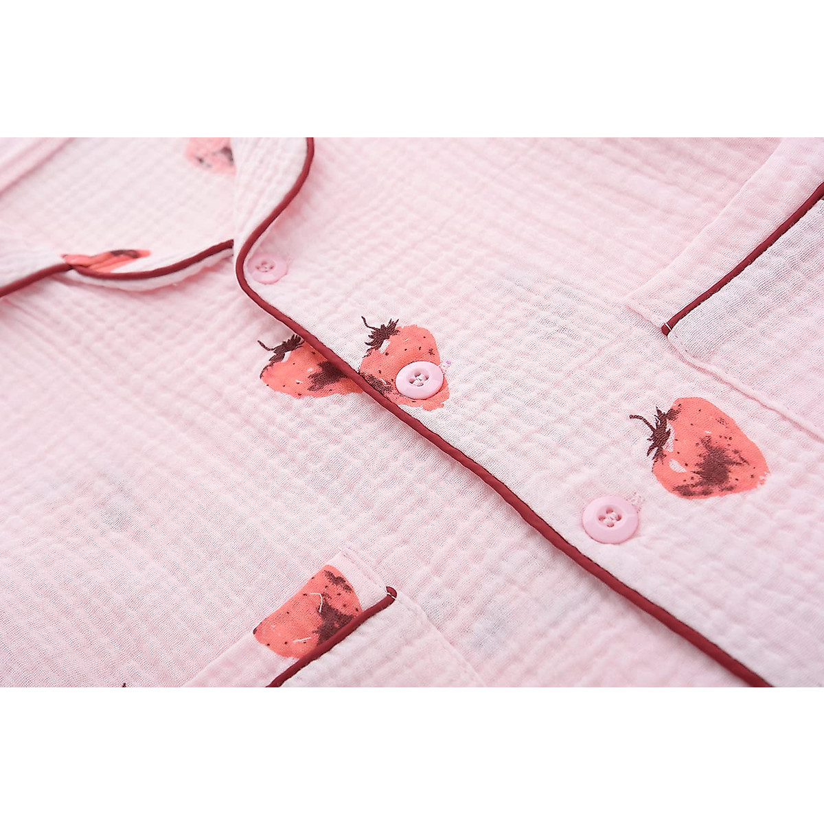 BINIDUCKLING Baby Pajamas Summer Short Pjs for Toddler Girls 3T Strawberry