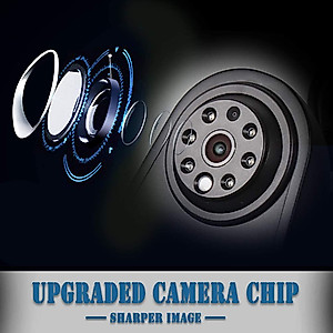 EWAY 3rd Third Brake Light Backup Camera for Mercedes Benz Sprinter Volkswagen VW Crafter Vans 2007-2019 Roof Mount Reversing Camera for Top Rear Brake Light 8 IR Light Night Vision Rearview Camera