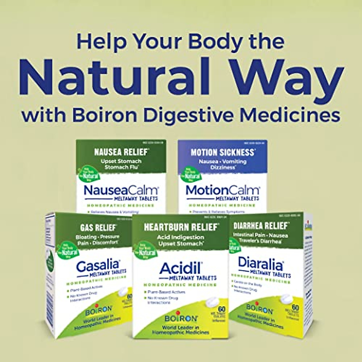 Boiron Acidil On The Go for Relief of Acid Reflux, Heartburn, Indigestion, Bloating, and Upset Stomach - 2 Count (160 Pellets)