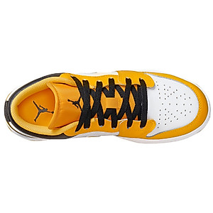 NIKE Jordan Youth Air Jordan 1 Low GS 553560 701 University Gold - Size 5.5Y, Taxi/Black-white, 5.5 Big Kid