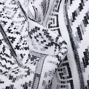 Zacoo Area Rug 9 x 12 Boho Rug Machine Washable Geometric Rug Indoor Modern Moroccan Floor Carpet Extra Large Soft Non-Slip Farmhouse Floorcover Home Decor Rug for Kitchen Living Room Bedroom, Grey