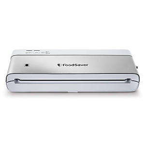 FoodSaver Compact Vacuum Sealer Machine Bundle with Sealer Bags and Rolls for Airtight Food Storage and Sous Vide