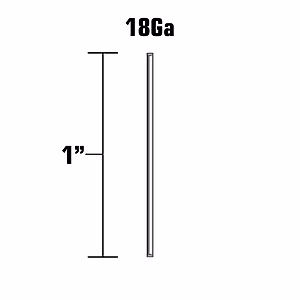 Metabo HPT Brad Nails | 1-Inch x 18 Gauge | Smooth | Electro Galvanized | 1,000 Count | 24102THPT