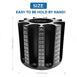 Byteen8 Coin Counter Coin Sorter｜Pen Holder + Coin Holder as Desk Organizer｜Piggy Bank for Adults & Kids + Pencil Holder for Desk｜Coin Wrappers Coin Bank Store 500pcs｜Creative Gifts for Kids & Family