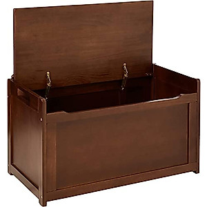 Lipper International Child's Toy Chest, 33.25" W x 17.75" D x 24.5" H, Walnut Finish