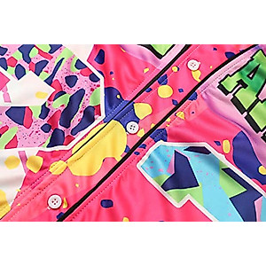 XSFX Bel Air Jersey for Women, 90s Outfits for Men for Hip Hop Party Club and Pub Fuchusia Medium