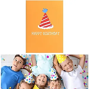 ROBBEAR Funny Cat Pop Up Birthday Card, Funny 3D Birthday Cards for Adults and Kids with Envelopes, Handmade Gifts for Cat Mom, Dad, Friend and Every Cat Lover