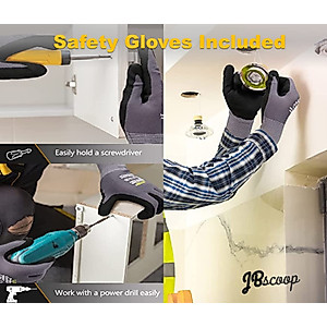 JBscoop Garden Hose Holder - Heavy Duty Hose Hanger, Wall Mounted Water Hose Holder for Outdoor/Indoor Use in Yard, Metal Durable Hose Hooks, Ideal for Water Hose Storage