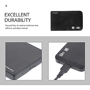 Mobestech 2tb Hard Drive 1pc Disk External Portable USB. HDD More Tb Computer and Storage Mobile Desktop Hard Laptop Drive Compatible USB for Black High Drive, External Hard Drive