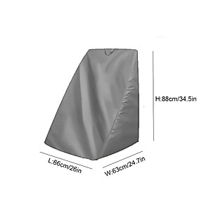 Hose Reel Cart Cover SUNSURE Black Waterproof Free Standing Water Hose Reel Protective Cover Furniture Sets for Patio Outdoor (Grey)