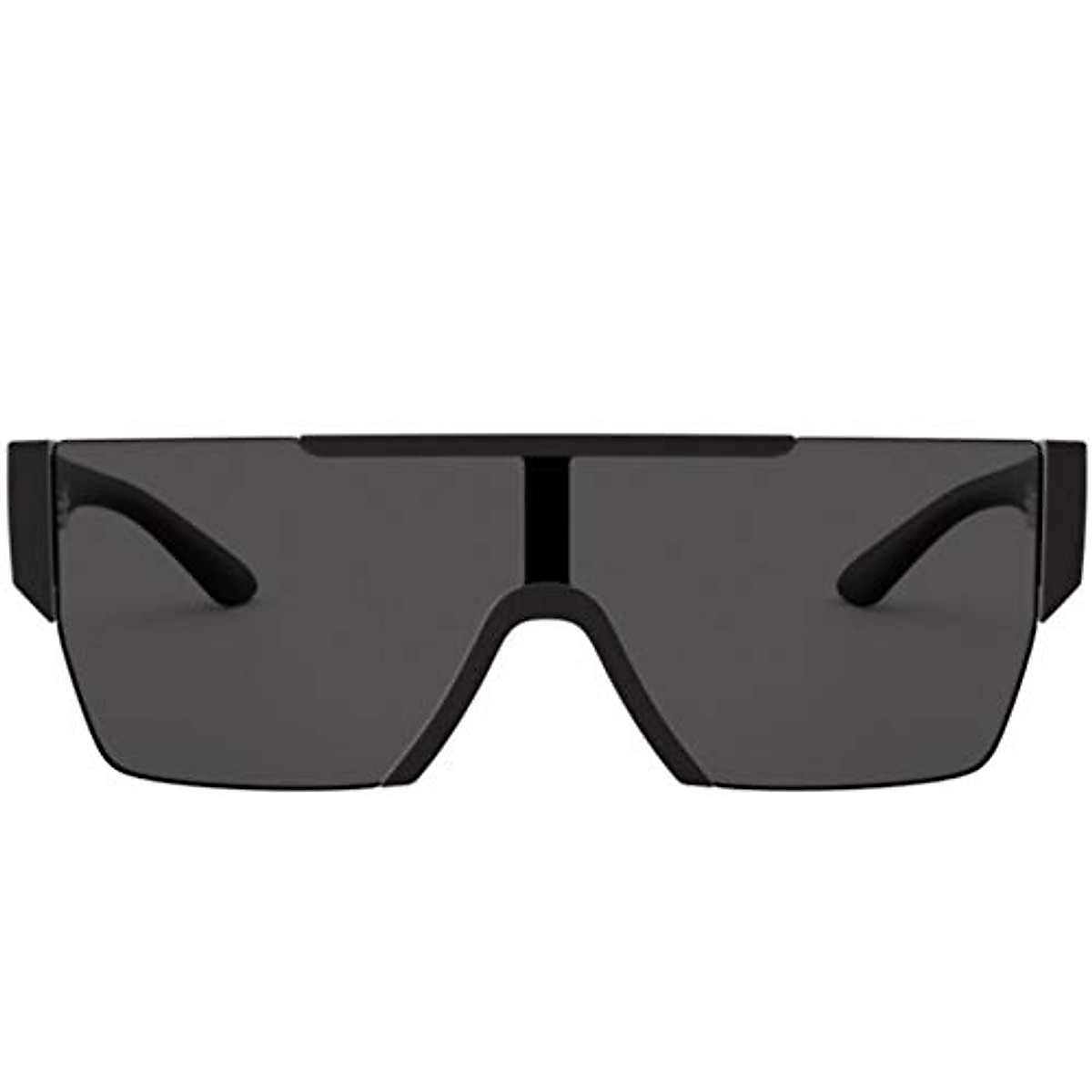 BURBERRY BE 4291 346487 Matte Black Plastic Rectangle Sunglasses Black Lens