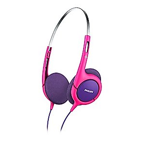 Philips SHK1031 Kids Headphones On-Ear Pink/Purple SHK1030
