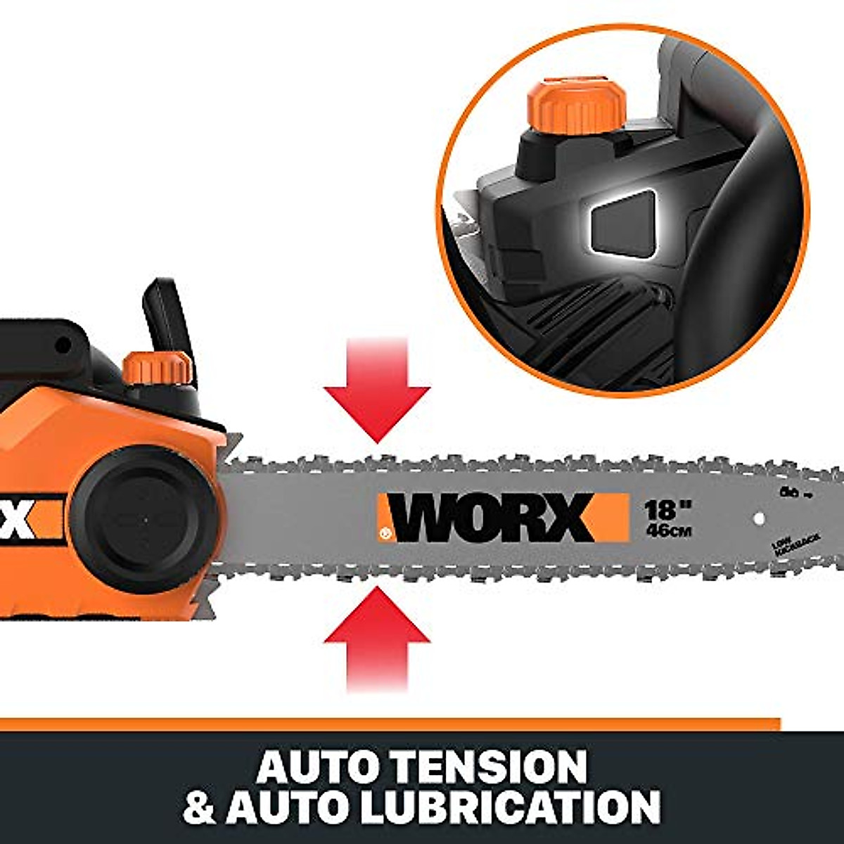 Worx WG304.1 15 Amp 18" Electric Chainsaw