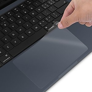 CaseBuy MacBook Air 15 inch Trackpad Protector Cover for 2025 2024 2023 MacBook Air 15.3" M4 M3 M2 Chip A3241 A2941 A3114 with Touch ID Clear Anti-Scratch Touch Pad Protector Skin -2PCS