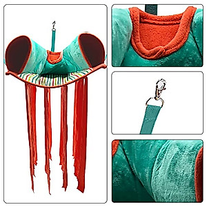 PINVNBY Hamster Tunnel Hammock Hanging Ferret Hideout Cage Accessories Guinea Pig Hammock Sugar Glider Hideaway Tent Toys for Chinchilla Rats Hedgehog Squirrel and Other Small Animals