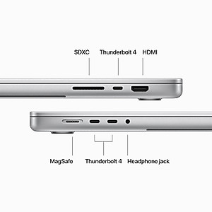 Apple 2023 MacBook Pro Laptop M3 Max chip with 16‑core CPU, 40‑core GPU: Built for Apple Intelligence, 16.2-inch Liquid Retina XDR Display, 48GB Unified Memory, 1TB SSD Storage; Silver