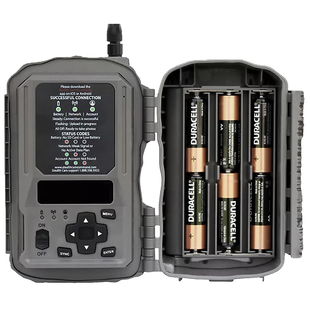 Stealth Cam DS4K Transmit Cellular AT&T OR VERIZON 32MP Photo & 4K at 30 FPS Day & Night Video 0.2 Sec Trigger Speed Hunting Game Camera - Supports SD Cards Up to 128GB