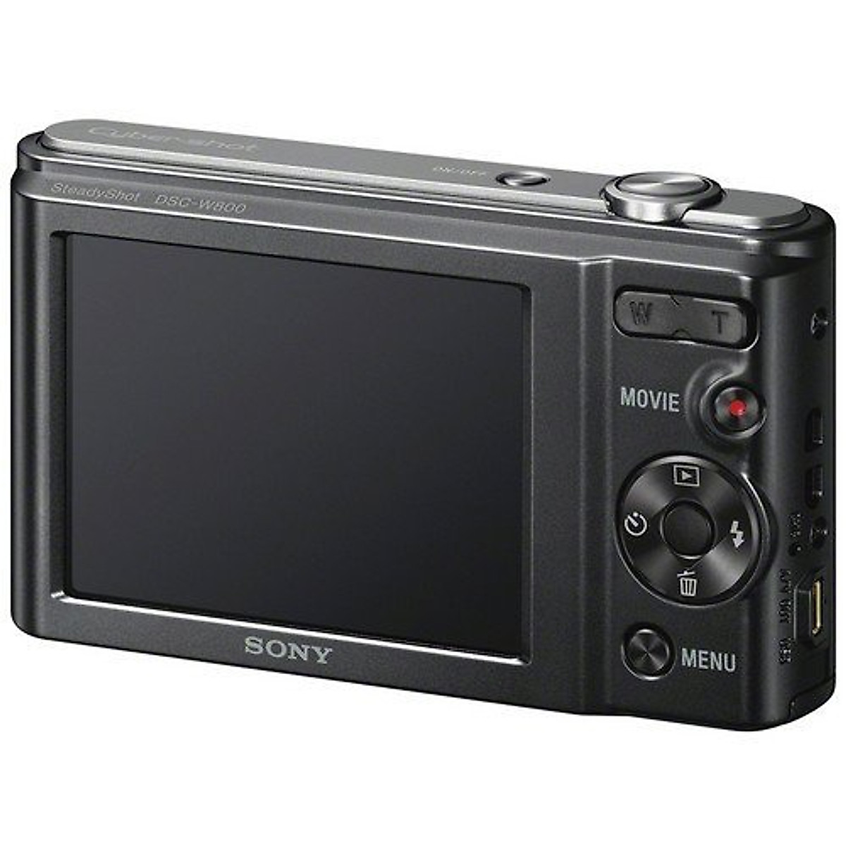 Sony Cyber-Shot DSC-W800 Digital Camera (Black) + Deal-Expo Essential Accessories Bundle