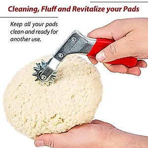 CANOPUS Polishing Pad Cleaner, Spur Tool for Revitalizing Polisher Compound Pads, Buffing Pads and Bonnets, Buffing Pad Cleaner, Bonnet Cleaning Tool, Buffing Spur Tool